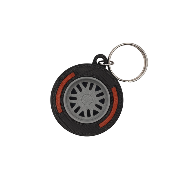 F1 Tyre Compound Inspired Keychain - 3D Printed – Custom 3D