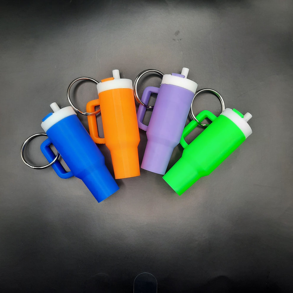 3D Printed Travel Mug Keychain – Custom 3D